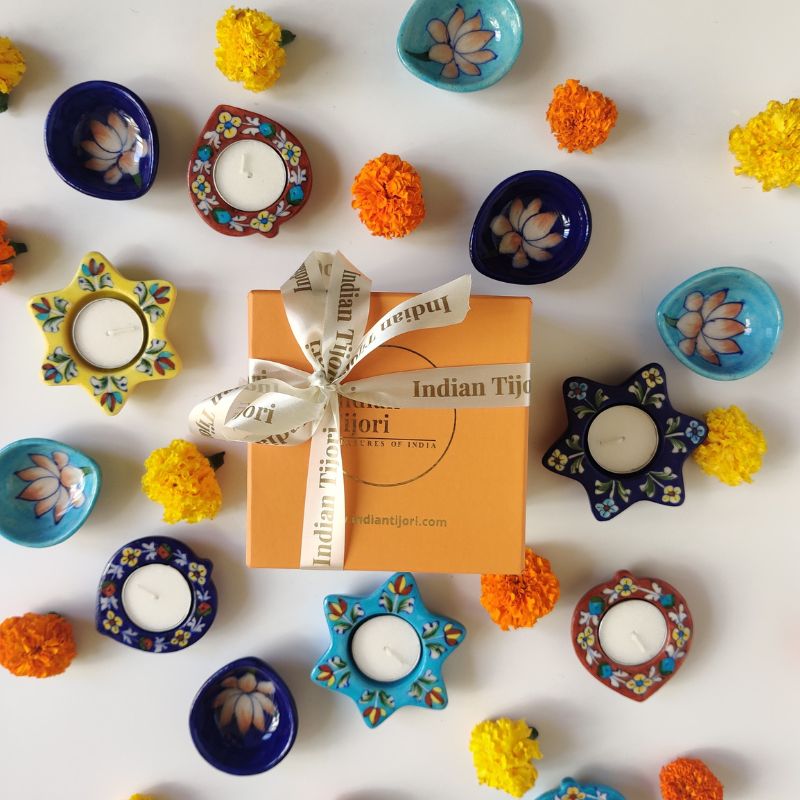 Diya Gift Set – Indian Tijori